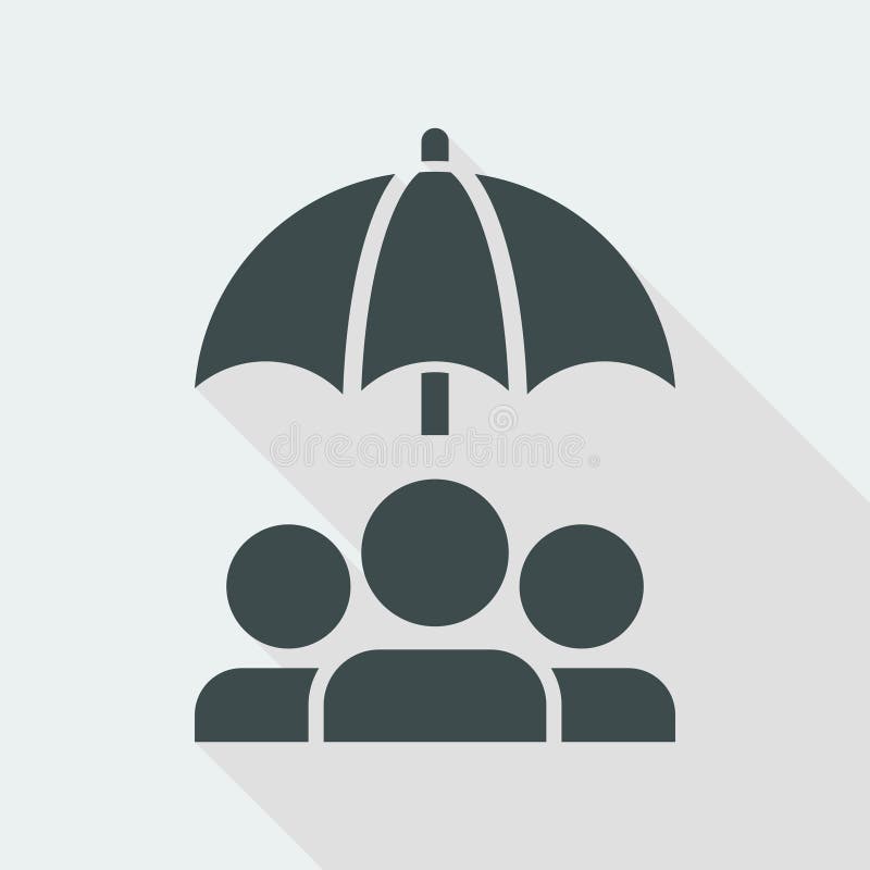 People Protection - Minimal Vector Icon Stock Vector - Illustration of ...