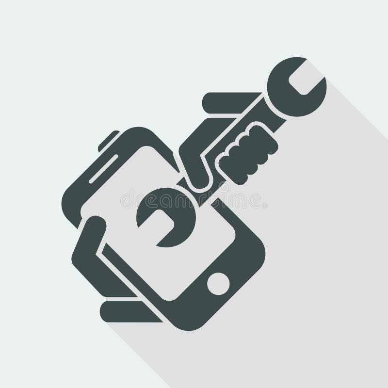 Phone Assistance 7/24 - Vector Web Icon Stock Vector - Illustration of ...