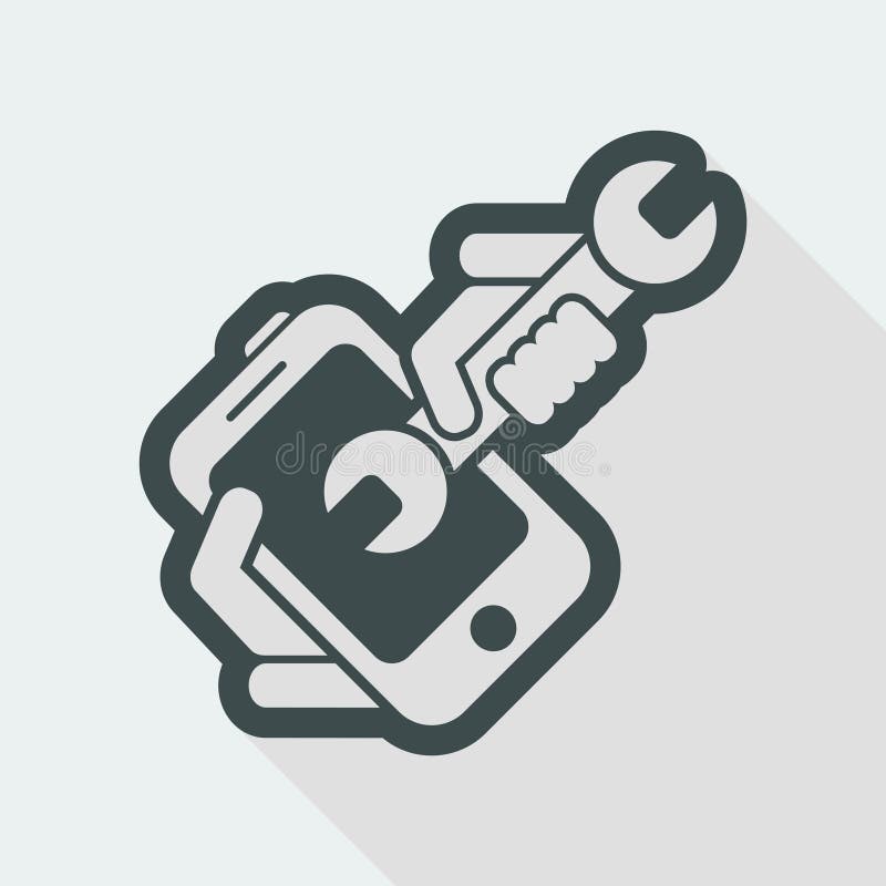 Phone Assistance 7/24 - Vector Web Icon Stock Vector - Illustration of ...