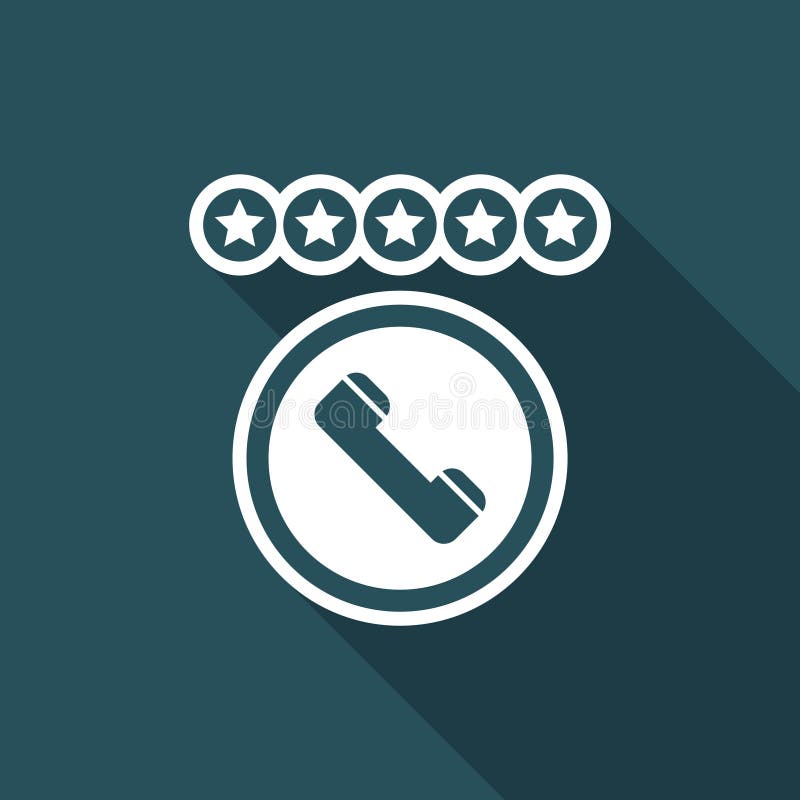 Phone Assistance 7/24 - Vector Web Icon Stock Vector - Illustration of ...