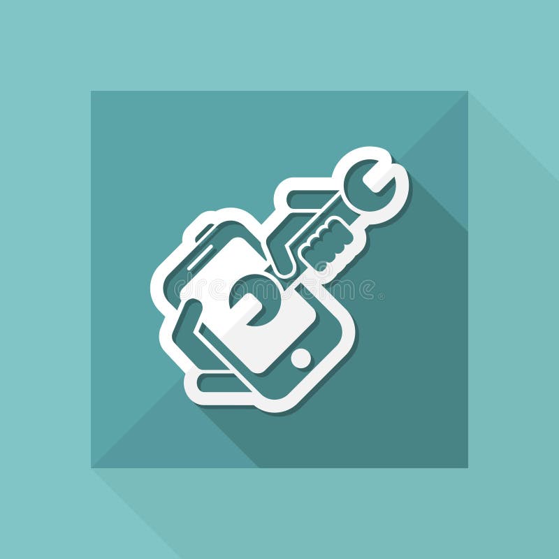 Phone Assistance 7/24 - Vector Web Icon Stock Vector - Illustration of ...