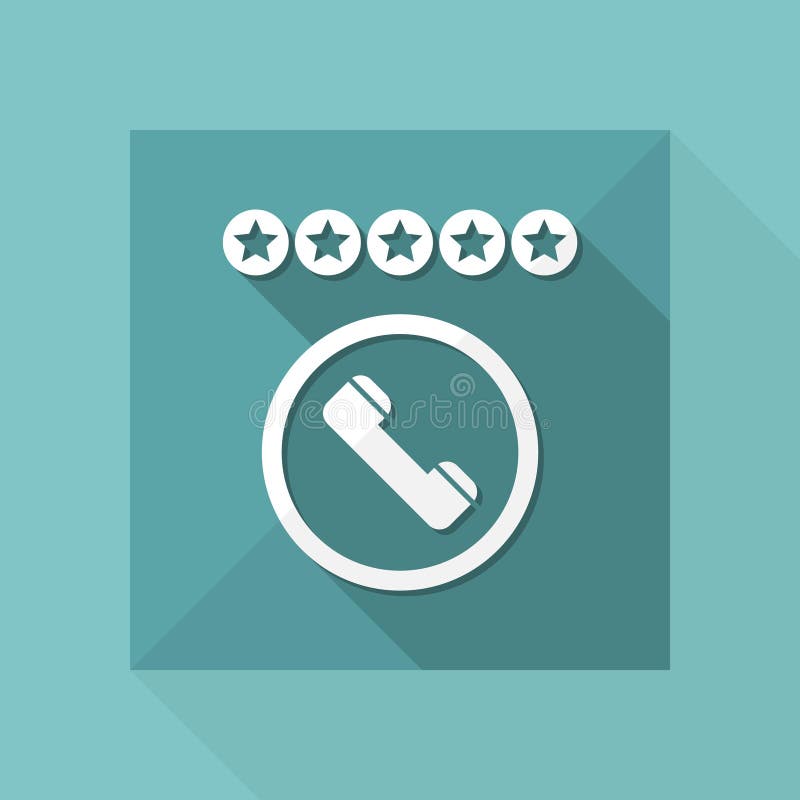 Phone Assistance 7/24 - Vector Web Icon Stock Vector - Illustration of ...