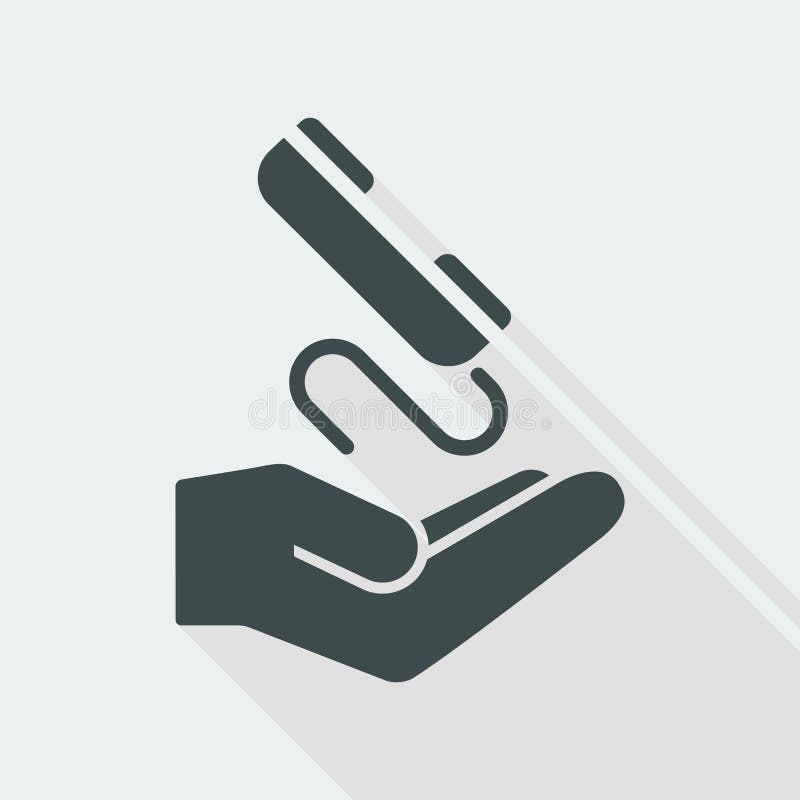 Phone Assistance - Minimal Modern Icon Stock Vector - Illustration of ...