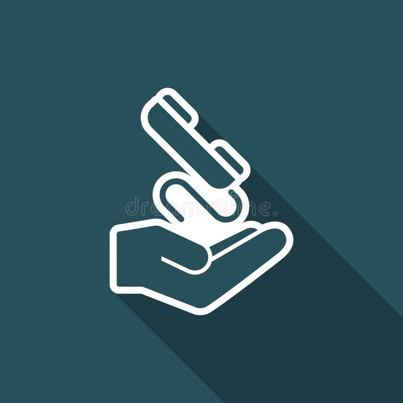 Phone Assistance - Minimal Modern Icon Stock Vector - Illustration of ...
