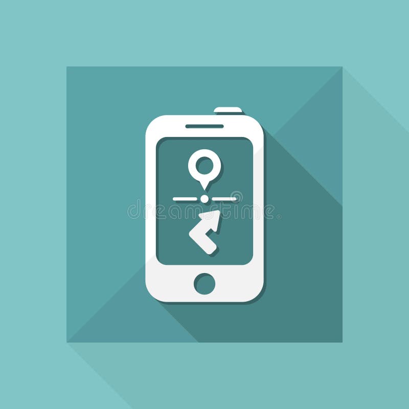 Phone navigation system stock vector. Illustration of point - 119143564