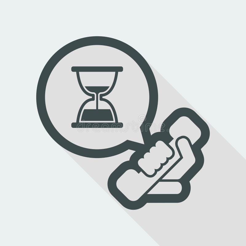 Phone wait stock vector. Illustration of hand, agency - 117822178