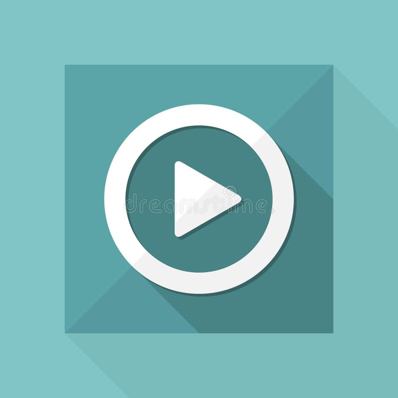 Play single button icon stock vector. Illustration of movie - 119150245