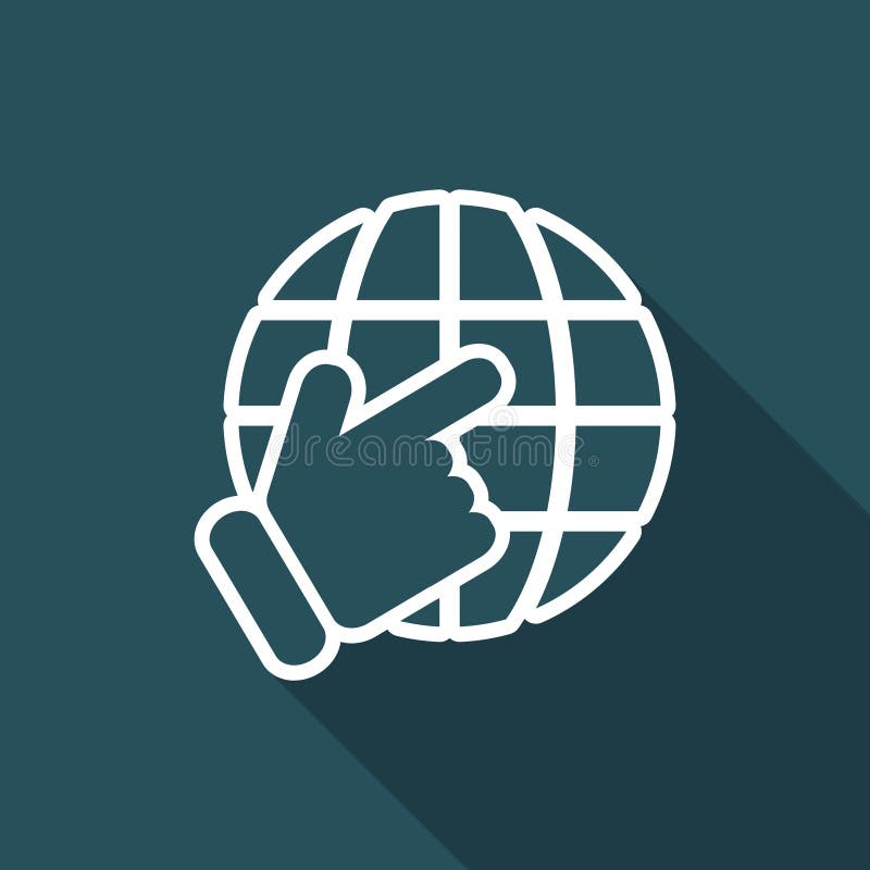 Point on globe stock vector. Illustration of meridian - 118517116