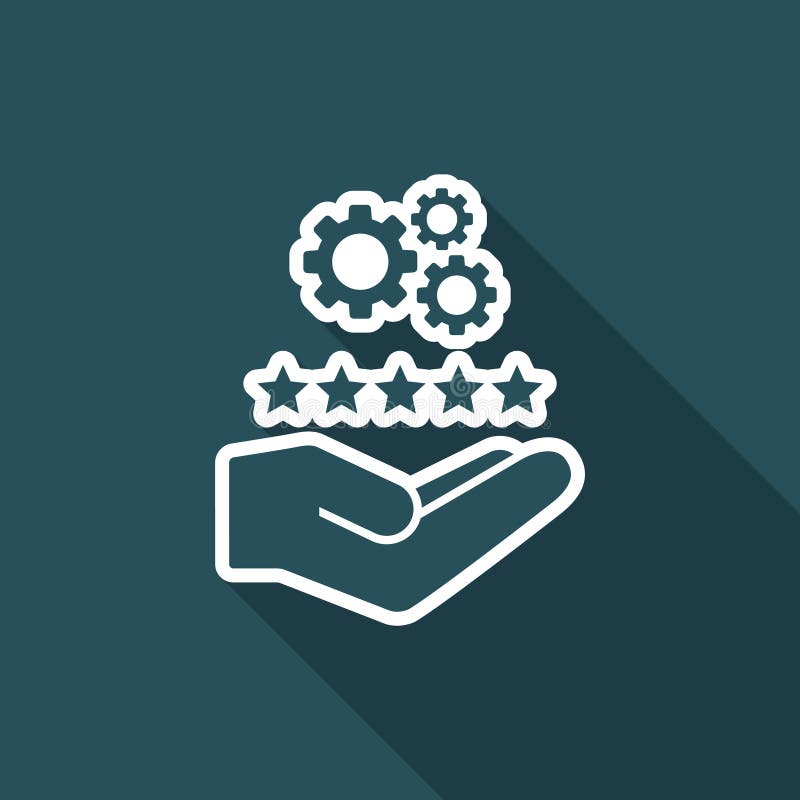 Process of Success Rating - Minimal Modern Icon Stock Vector ...