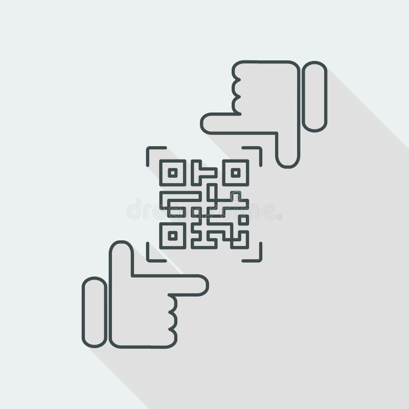 QR code framing stock vector. Illustration of click - 117830330