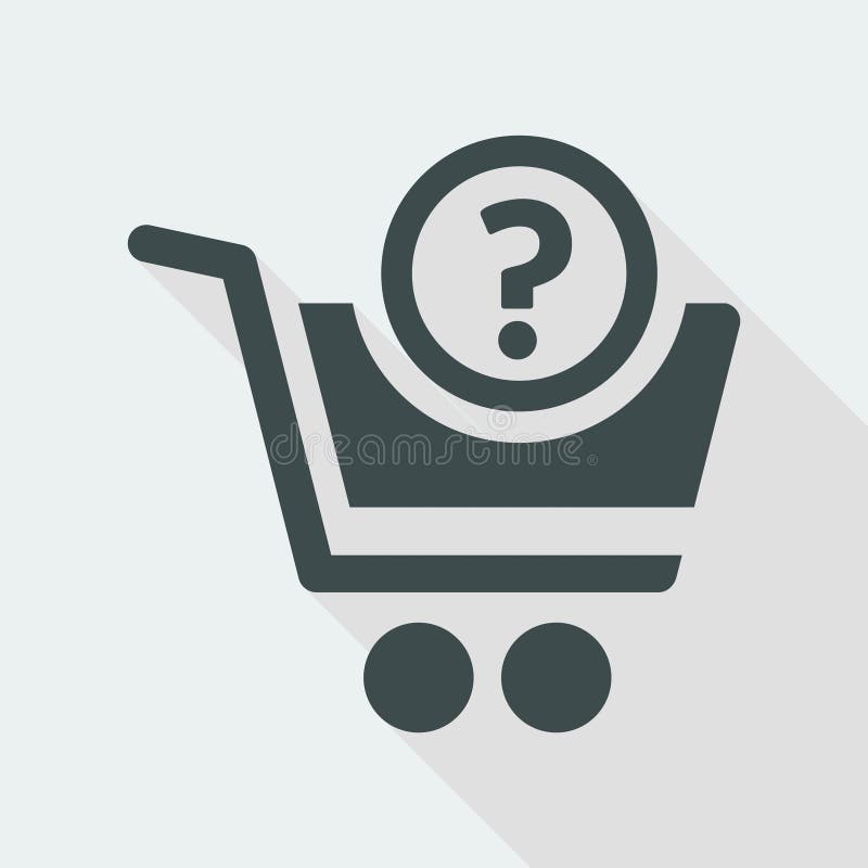 Question about Purchasing - Flat Icon Stock Vector - Illustration of ...