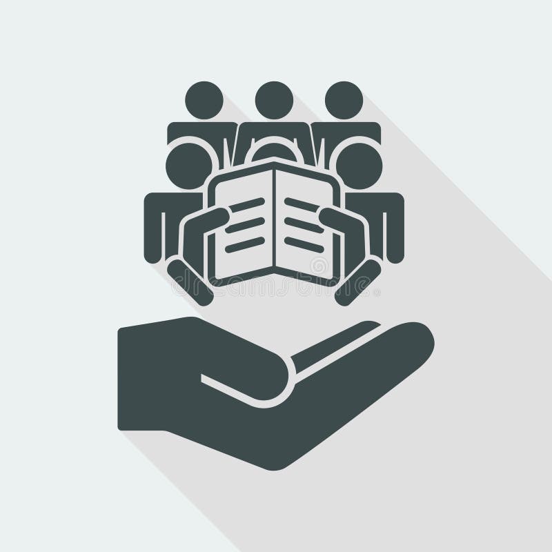 Reader Services - Minimal Icon Stock Vector - Illustration of ...