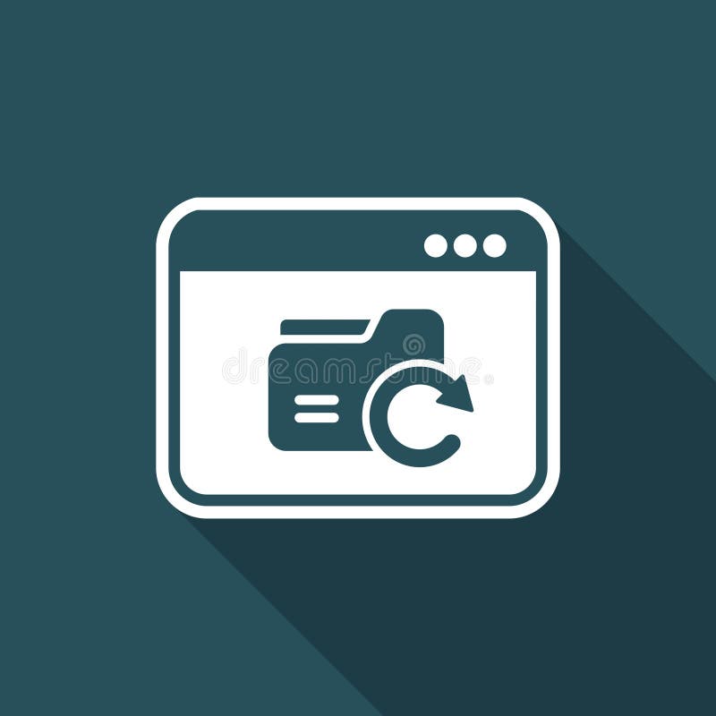 Refresh Data Window - Vector Flat Minimal Icon Stock Vector ...