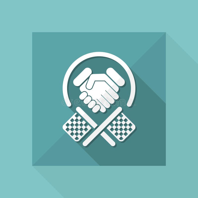 Respect in the Race Competition Stock Vector - Illustration of ...