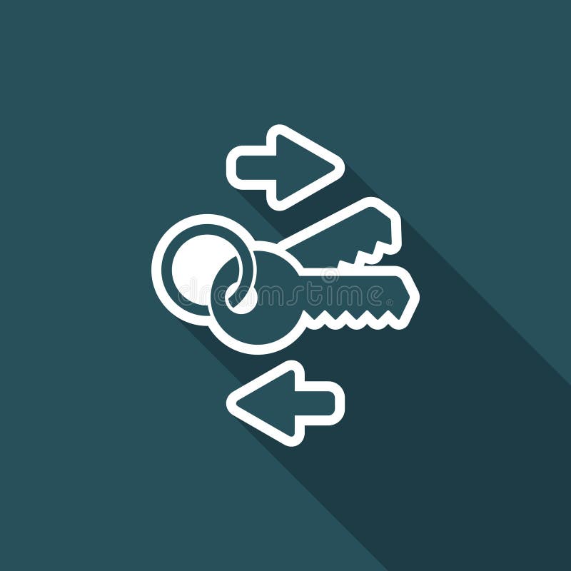 Safe Transfer - Flat Minimal Icon Stock Vector - Illustration of ...