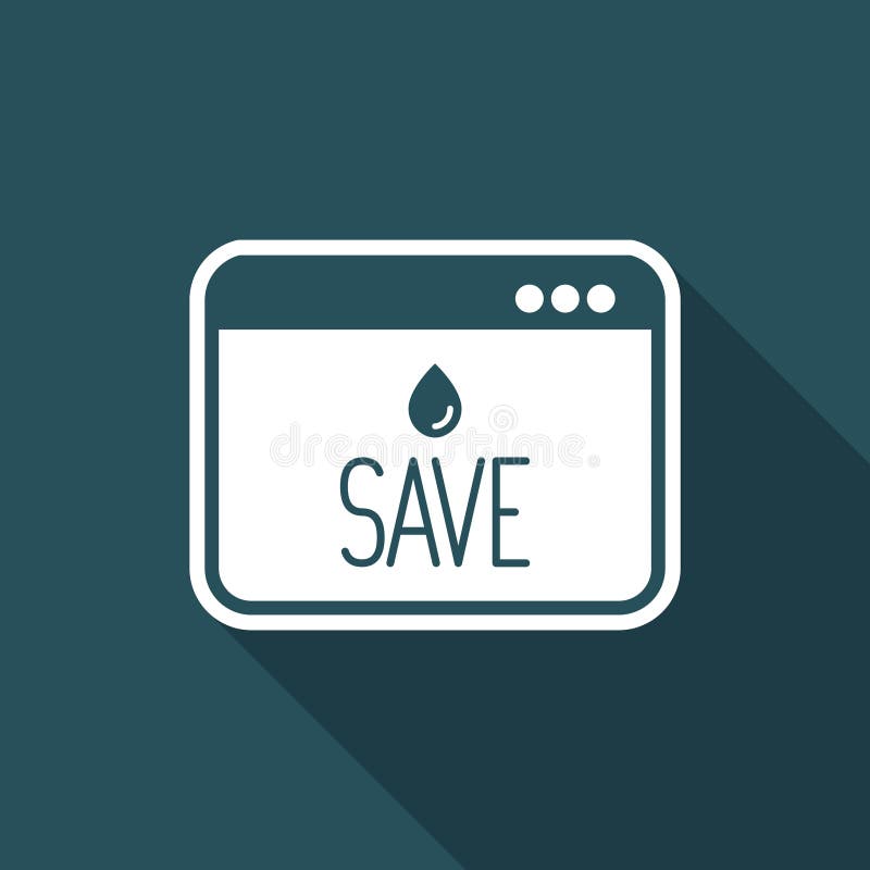 Save the Nature Page - Vector Icon for Computer Website or Application ...