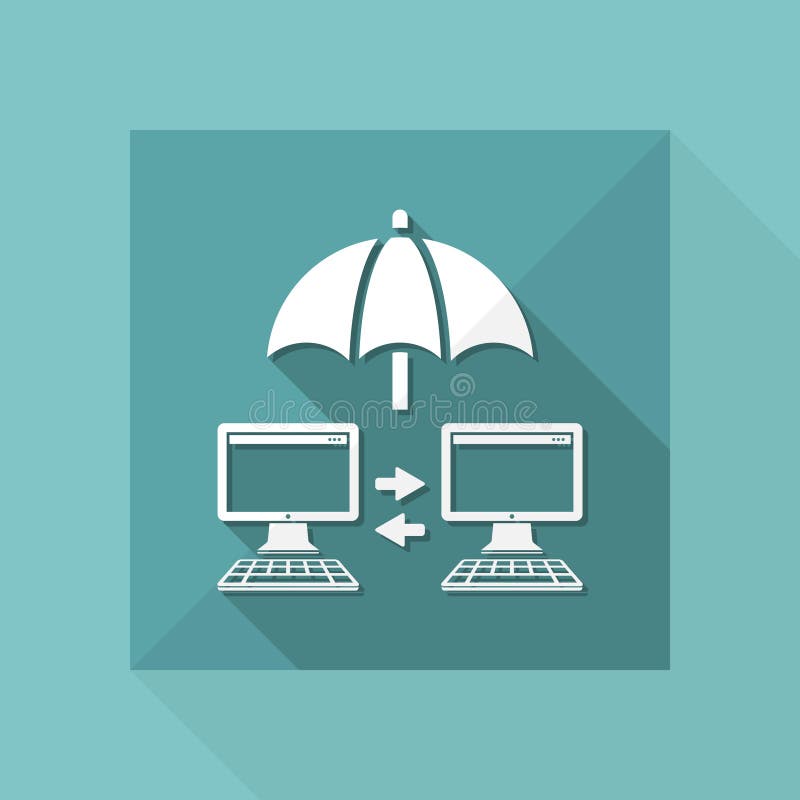 Secure Network - Minimal Vector Icon Stock Vector - Illustration of ...