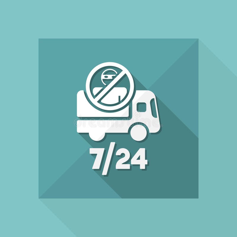 Security Transport Service 7/24 - Vector Web Icon Stock Vector ...