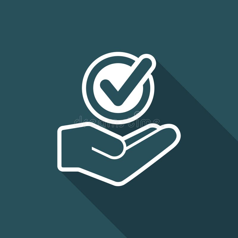 Service Offer - Check Choice - Minimal Icon Stock Vector - Illustration ...