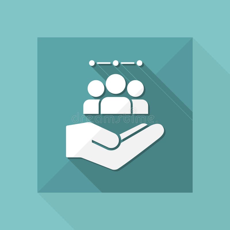 Service Offer - Workgroup Team - Minimal Icon Stock Vector ...
