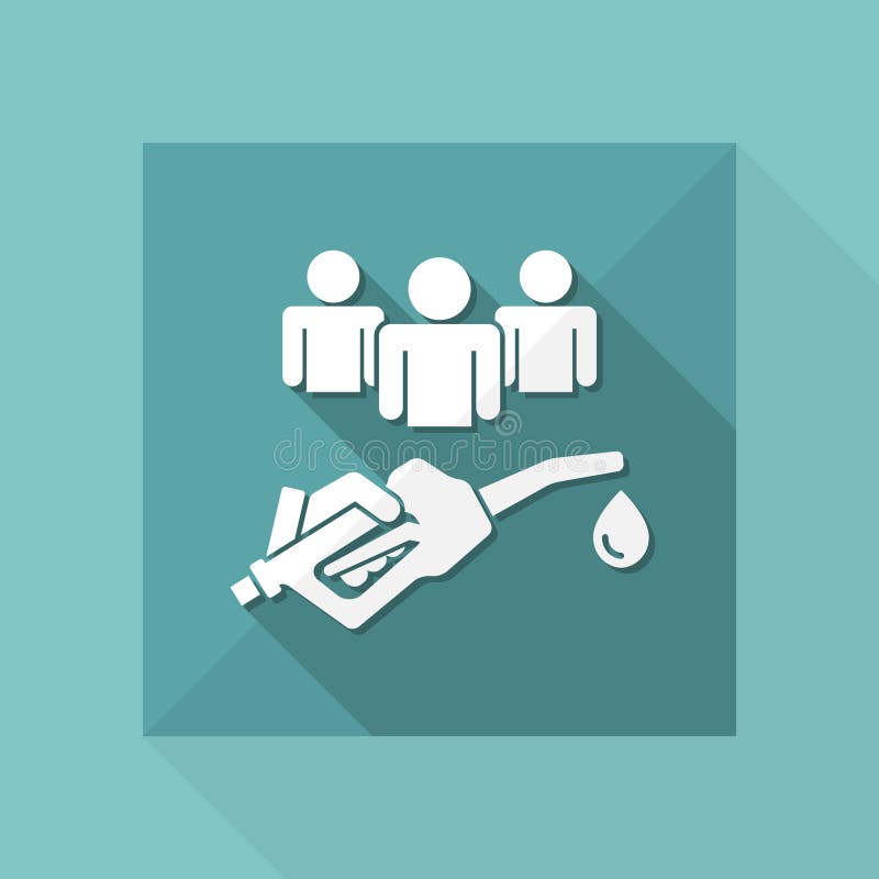 Share fuel cost icon stock vector. Illustration of device - 119149958