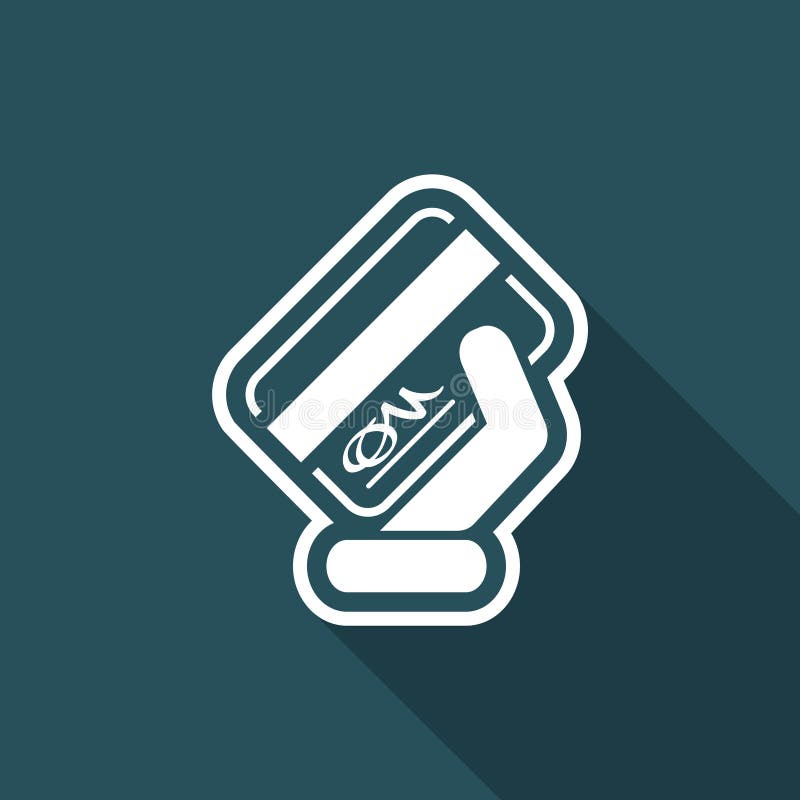 Signed credit card stock vector. Illustration of agreement - 118520755