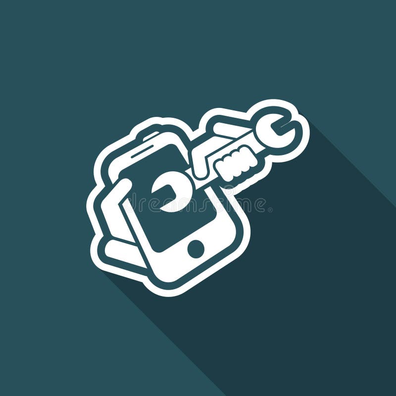 Smartphone assistance stock vector. Illustration of profession - 118521620