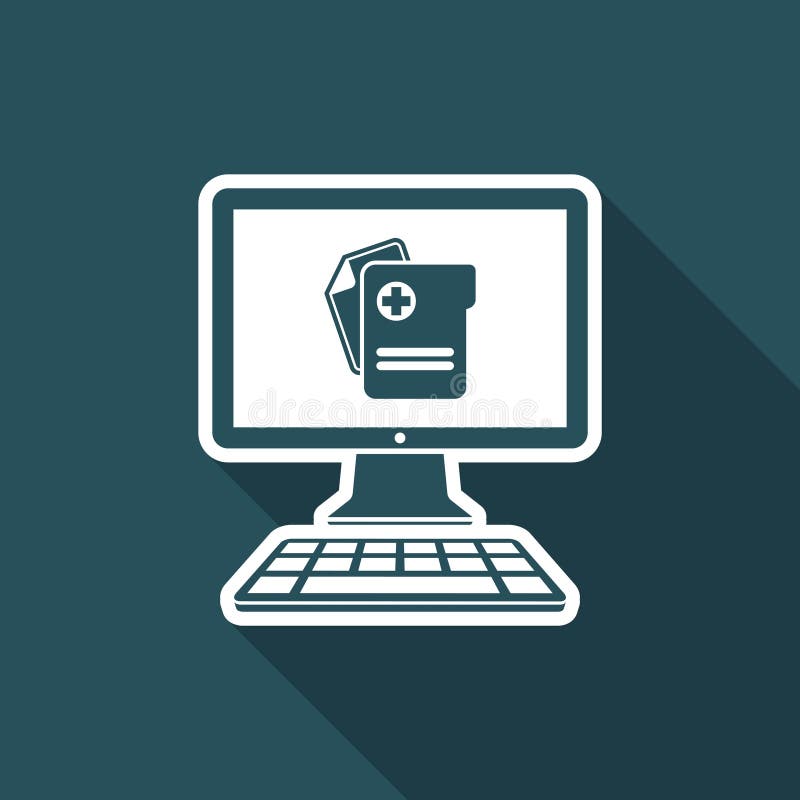 Software for Medical Activity - Vector Flat Icon Stock Vector ...