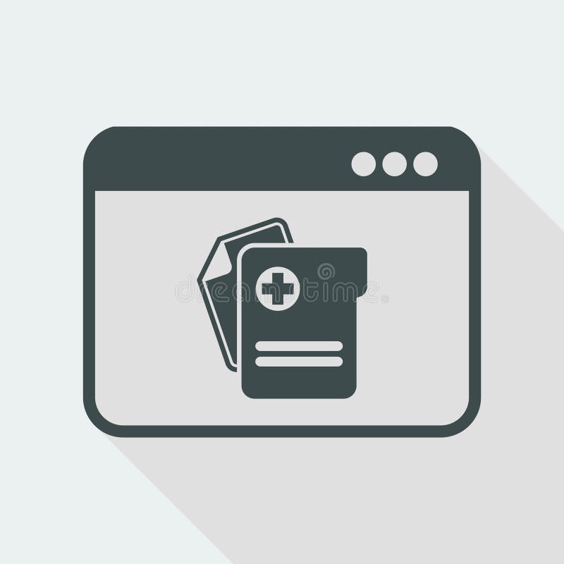 Software for Medical Activity - Vector Flat Icon Stock Vector ...