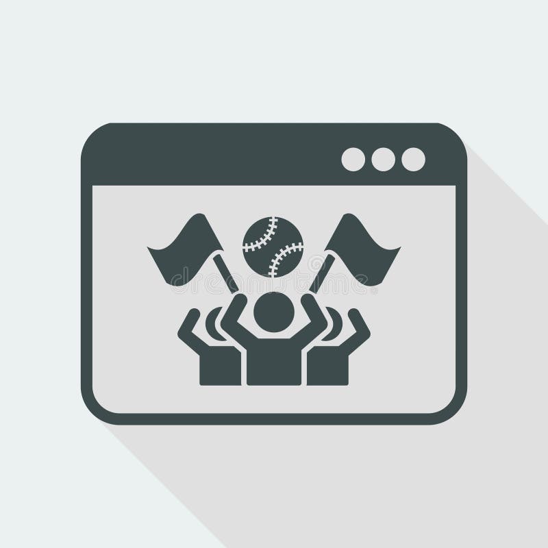Sport Supporters Page - Vector Icon for Computer Website or Application ...