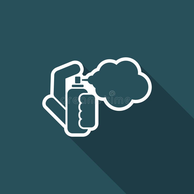 Spray icon stock vector. Illustration of bottle, cleaning - 118517375