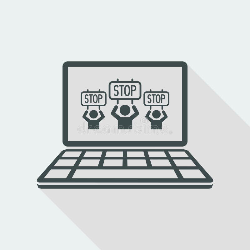 Stop Crowd - Vector Icon for Computer Website or Application Stock ...