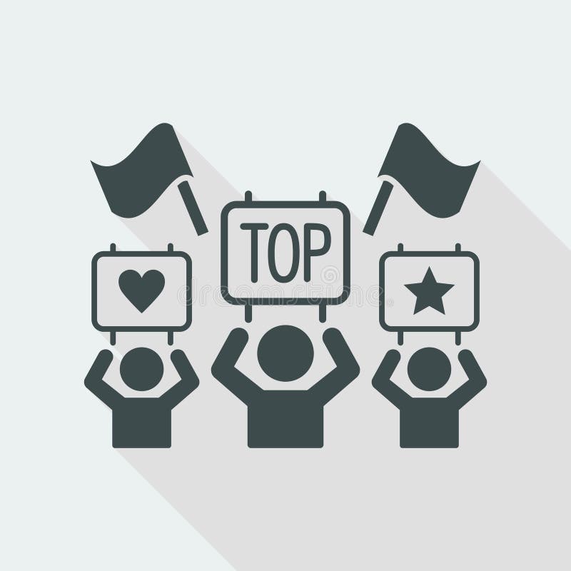 Supporters Concept - Vector Web Icon Stock Vector - Illustration of ...