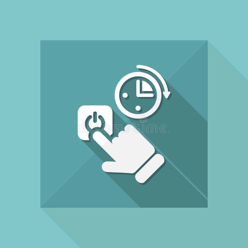 Switch timer stock vector. Illustration of click, alarm - 119145534