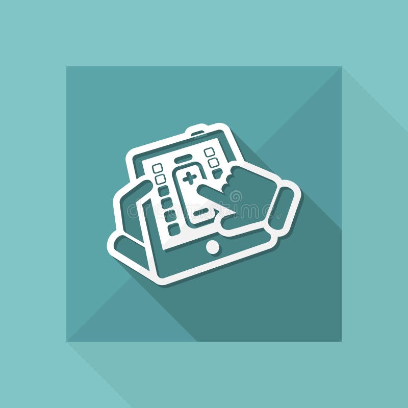 Tablet battery stock vector. Illustration of sign, accumulation - 119148616