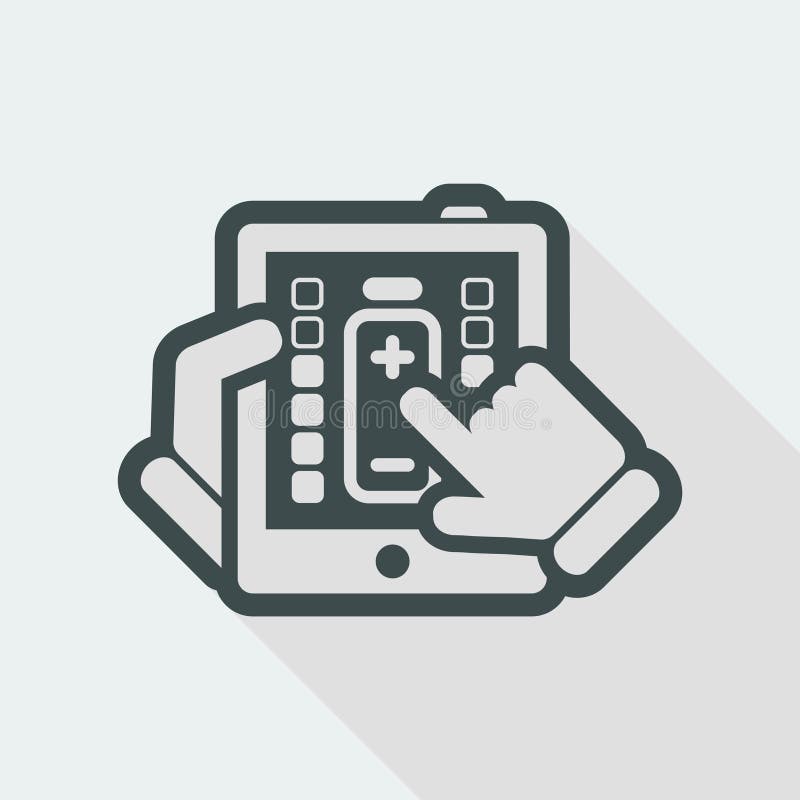 Tablet battery concept stock vector. Illustration of consuming - 117820821