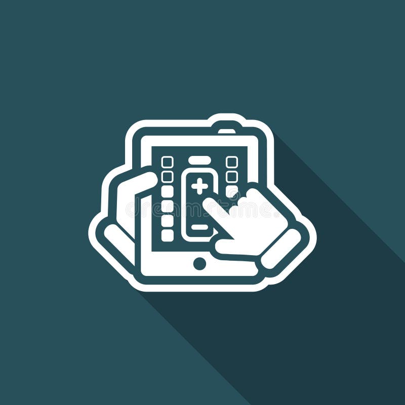 Tablet battery concept stock vector. Illustration of capacity - 118519364