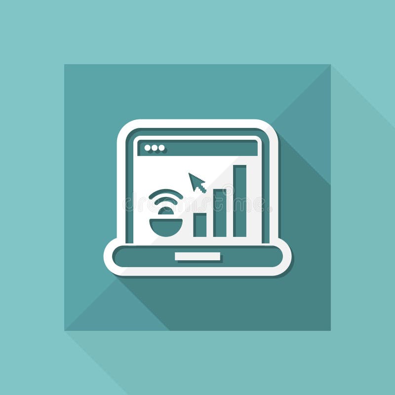 Tablet connection icon stock vector. Illustration of computer - 119146806