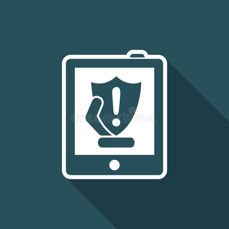 Tablet safety stock vector. Illustration of privacy - 118517449