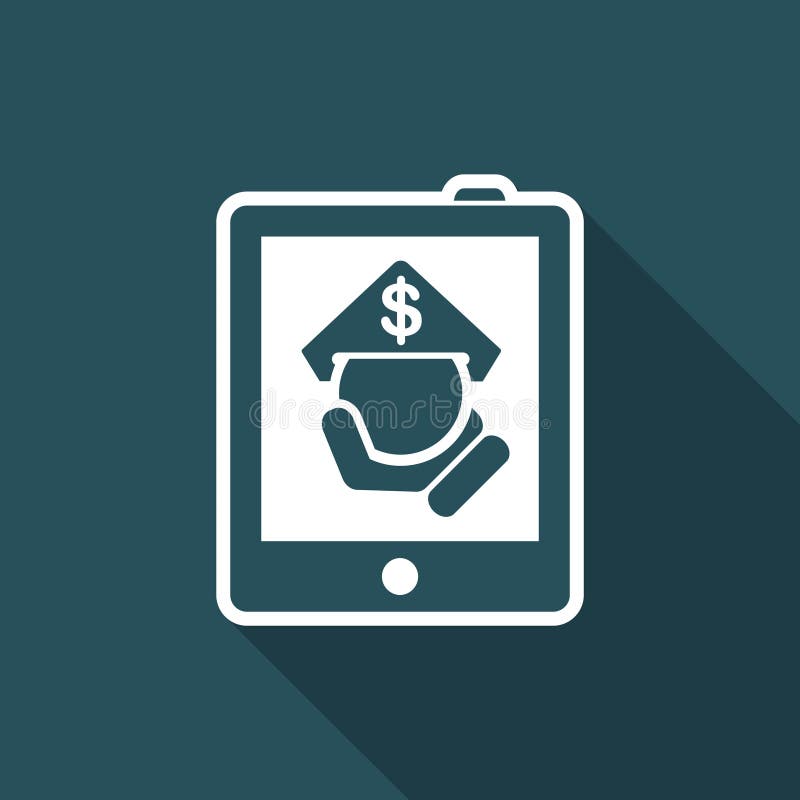 Tablet store icon stock vector. Illustration of cost - 118516491