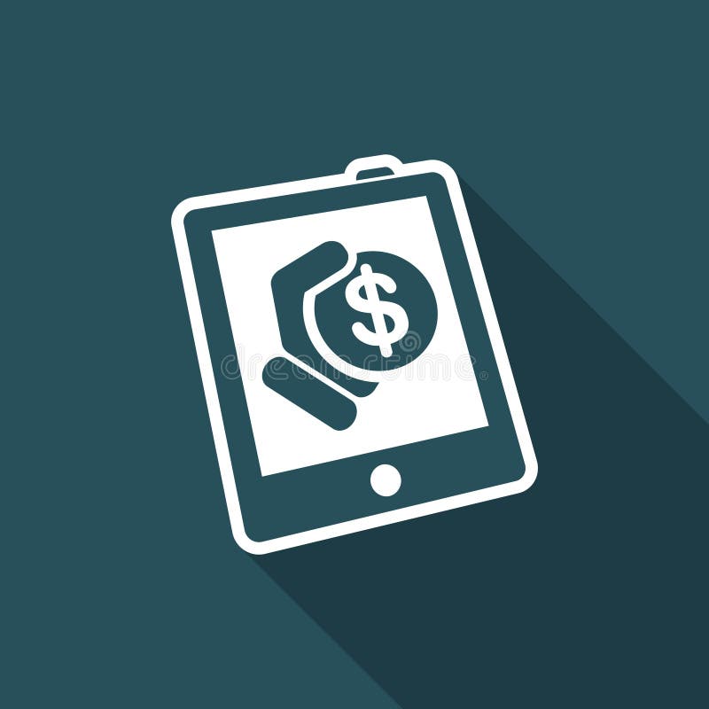 Tablet store icon stock vector. Illustration of increase - 118518833