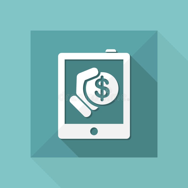 Tablet store icon stock vector. Illustration of icon - 119143600