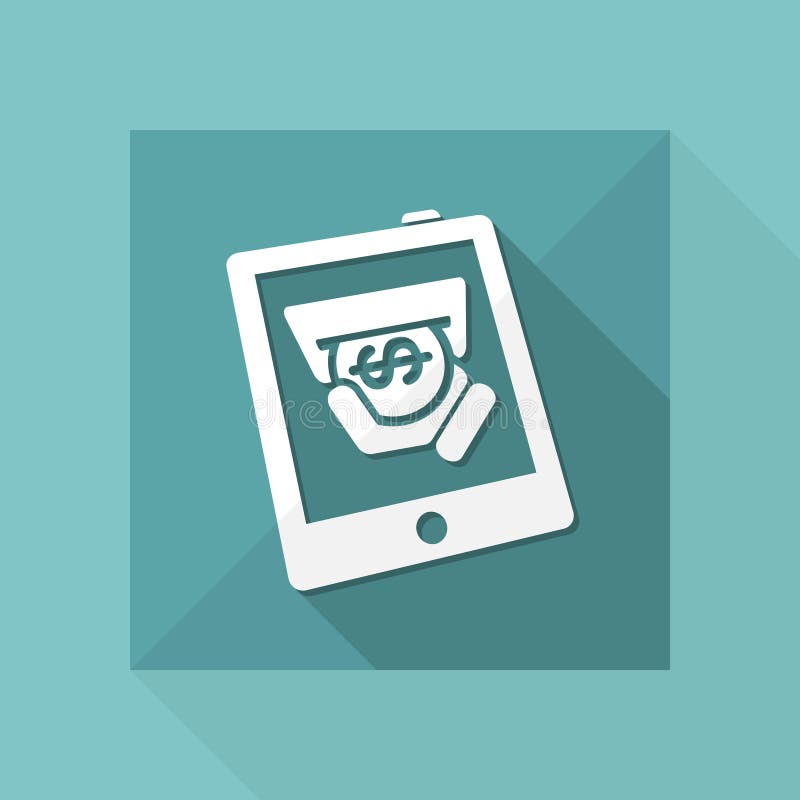 Tablet store icon stock vector. Illustration of human - 119145758