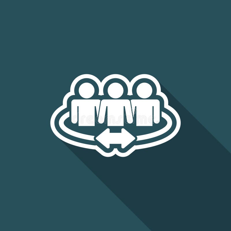 Team of connected people stock vector. Illustration of friendship ...