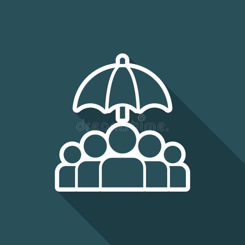Team Protection - Minimal Vector Icon Stock Vector - Illustration of ...