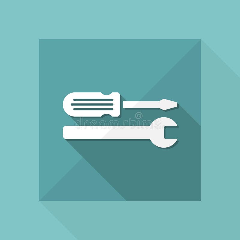 Technical Assistance - Vector Flat Icon Stock Vector - Illustration of ...