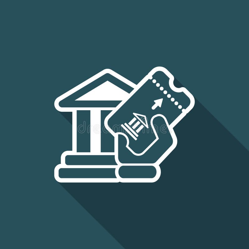 Temple ticket stock vector. Illustration of icon, antiquities - 118517175