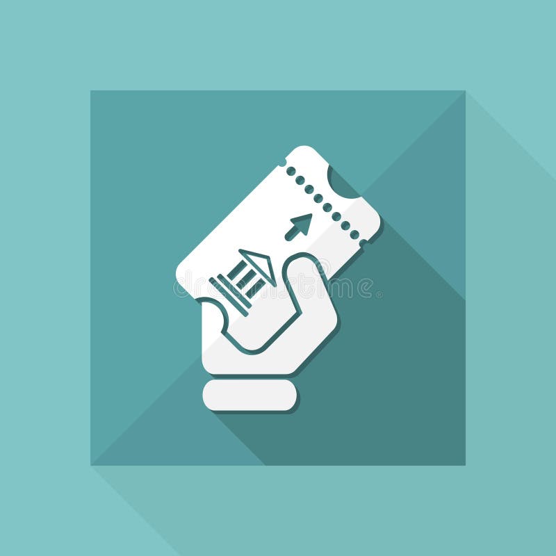 Temple ticket stock vector. Illustration of icon, hold - 119144060