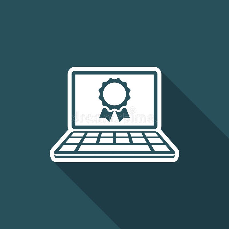 Top Quality Computer or Application - Vector Flat Icon Stock Vector ...