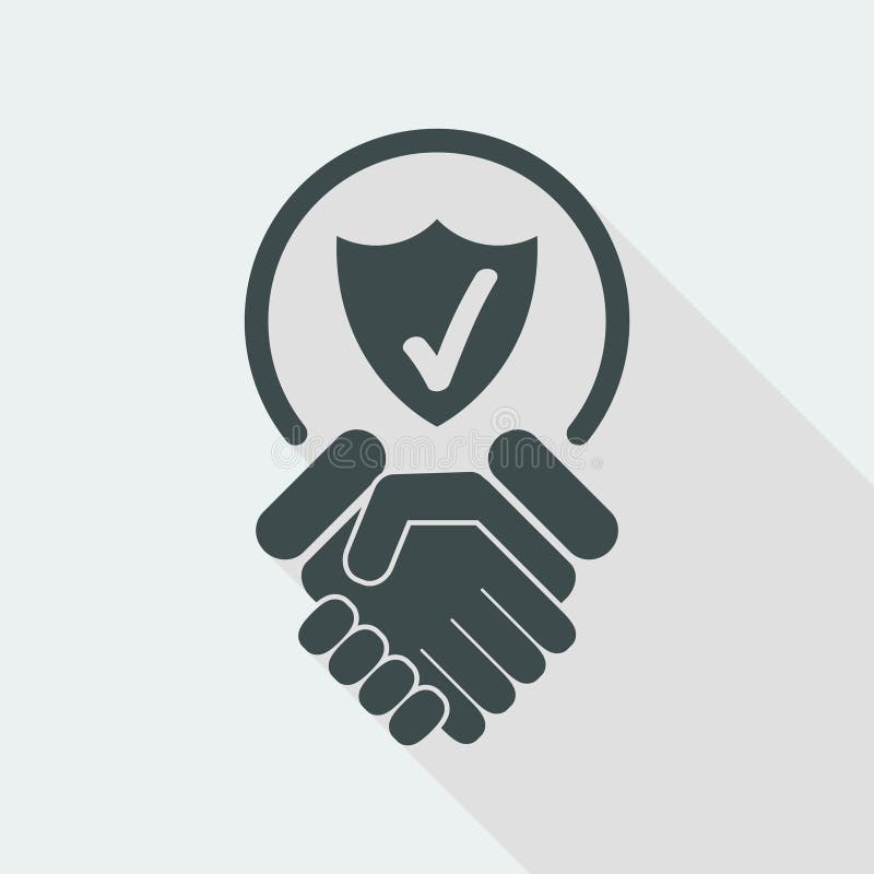 Trust for protection stock vector. Illustration of icon - 119144636